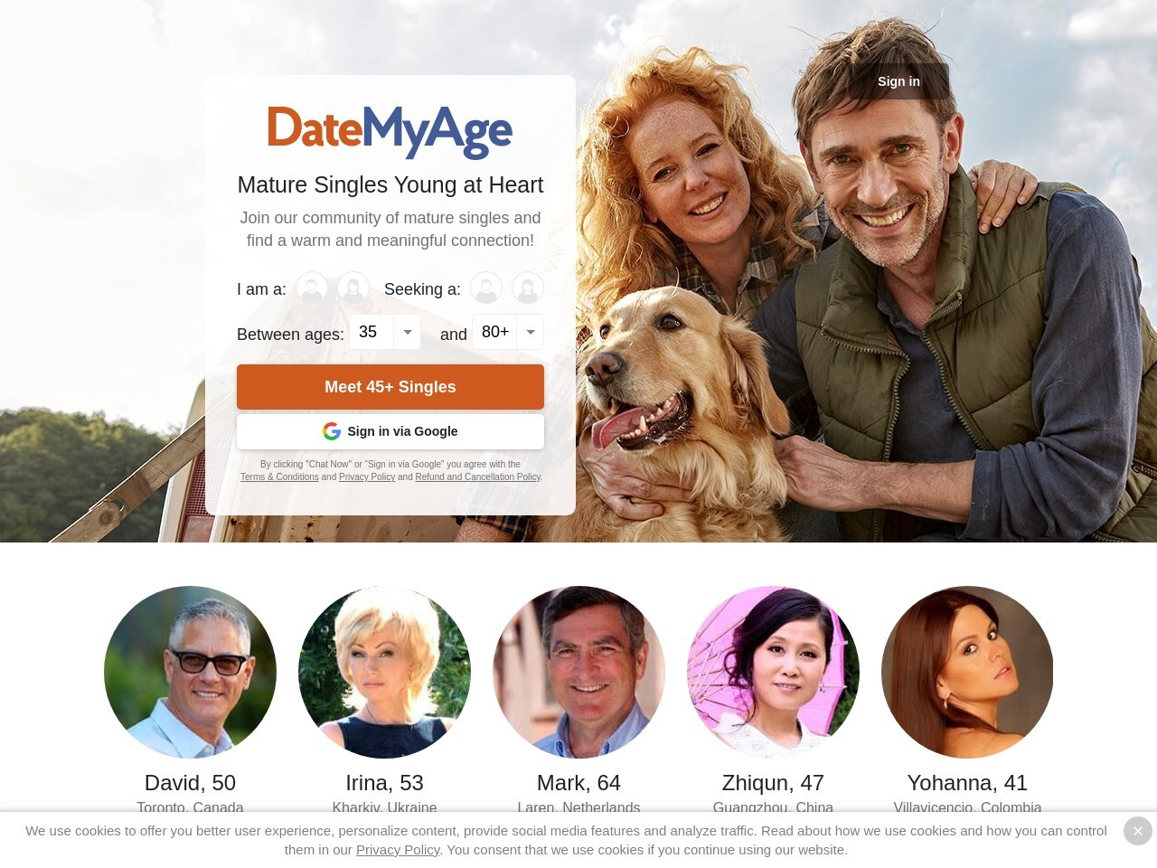 DateMyAge - Date From Home